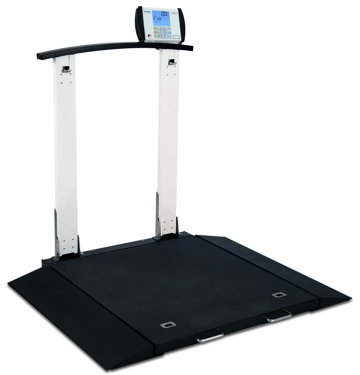 Detecto 6560-C-AC Portable Wheelchair Scale with Handrail