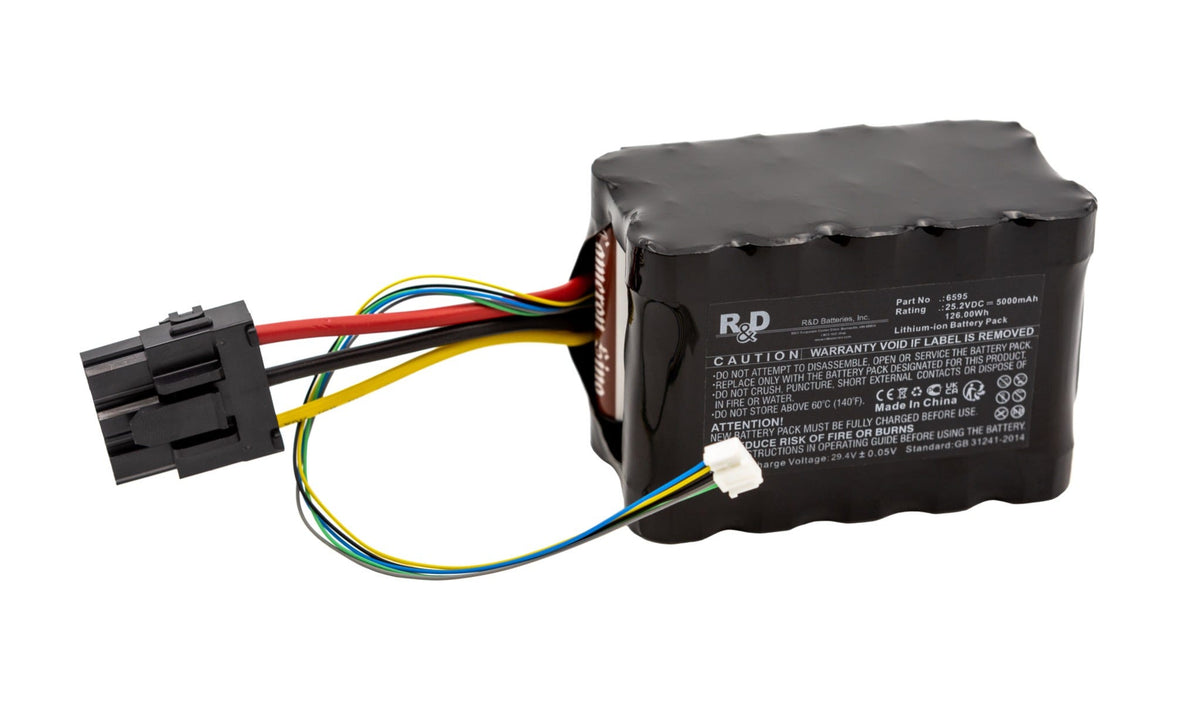 R&D Batteries 6595 25.2 Volt 5.0Ah Li-Ion Battery