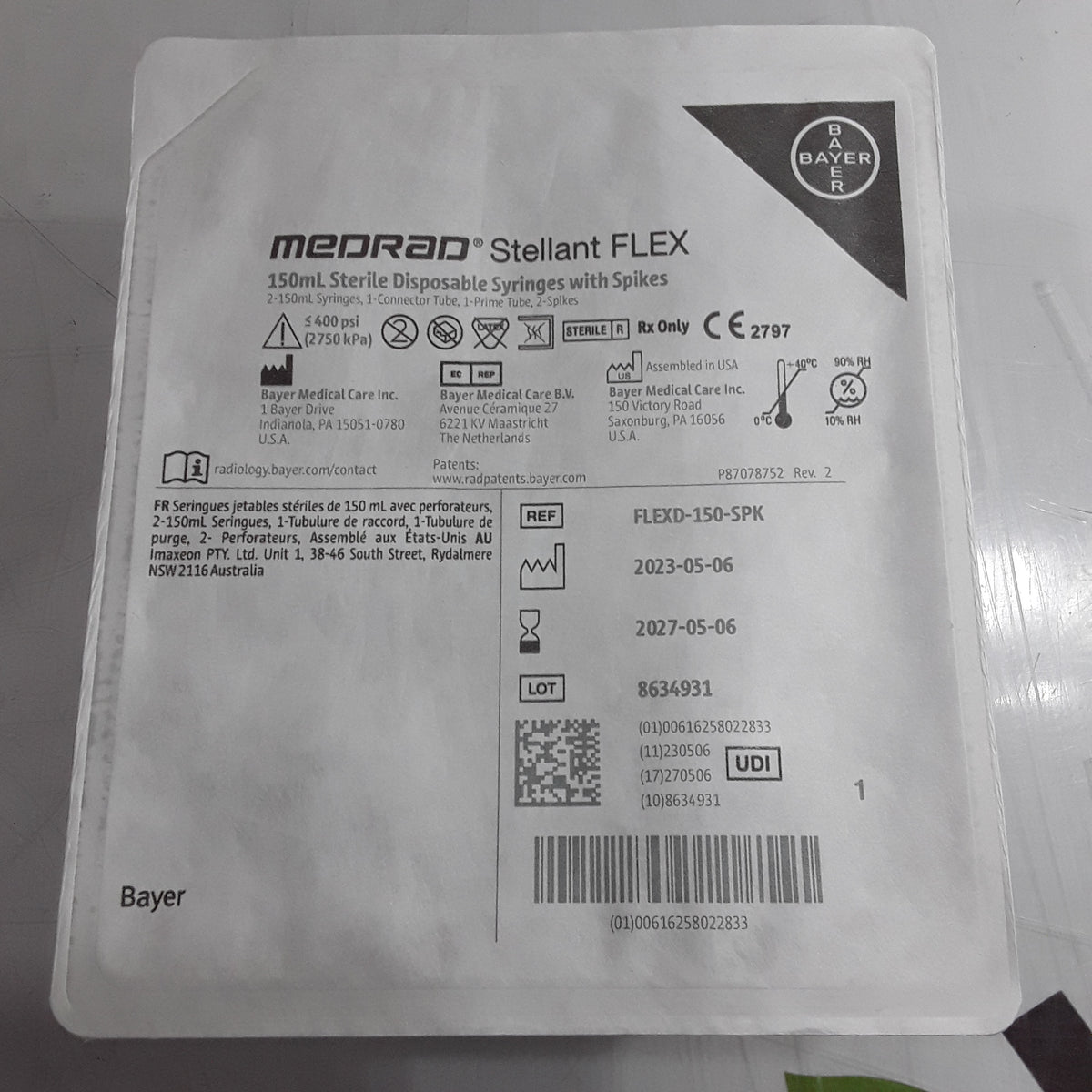 Medrad Stellant Flex Sterile Disposable Syringe