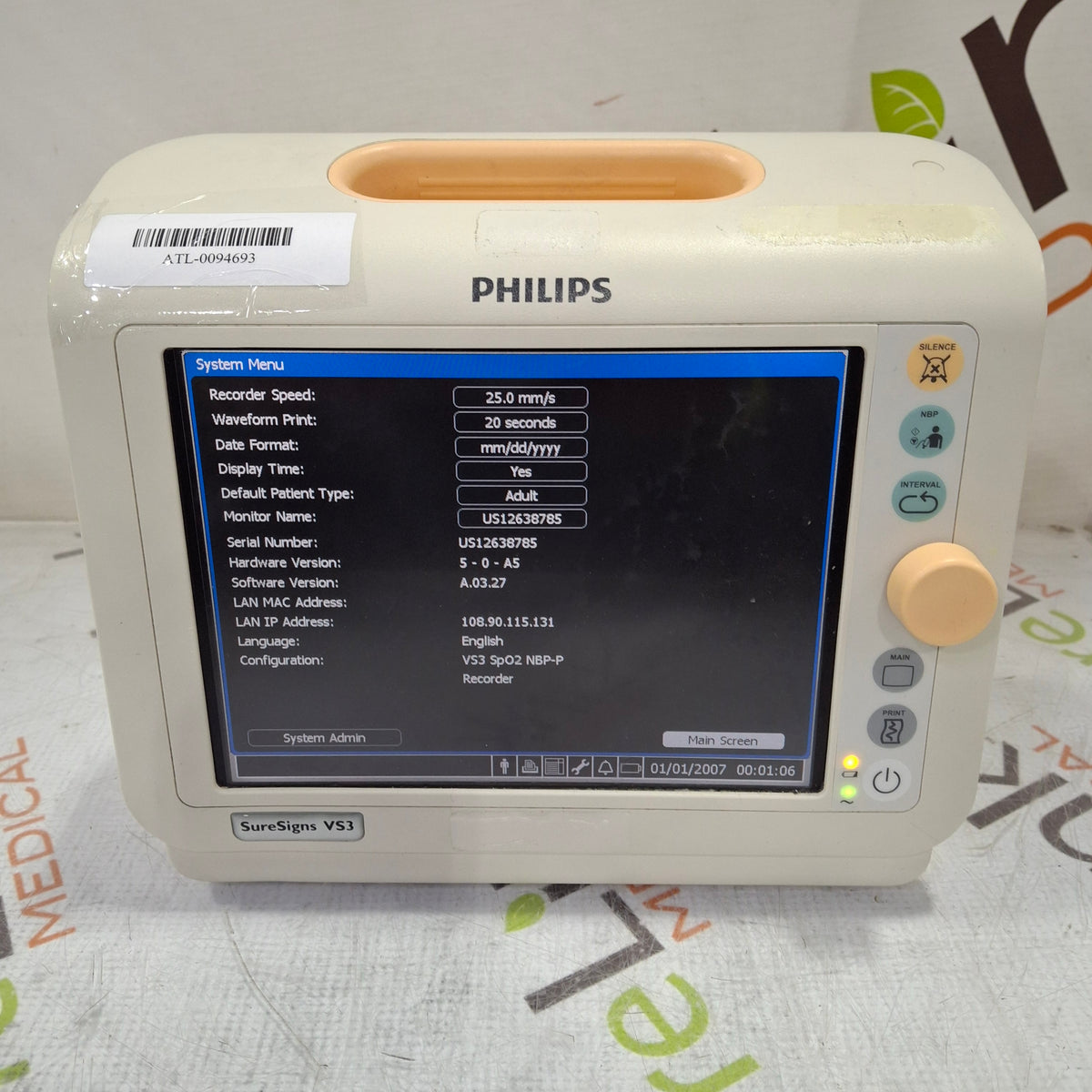 Philips Suresigns VS3 Vital Signs Monitor — reLink Medical
