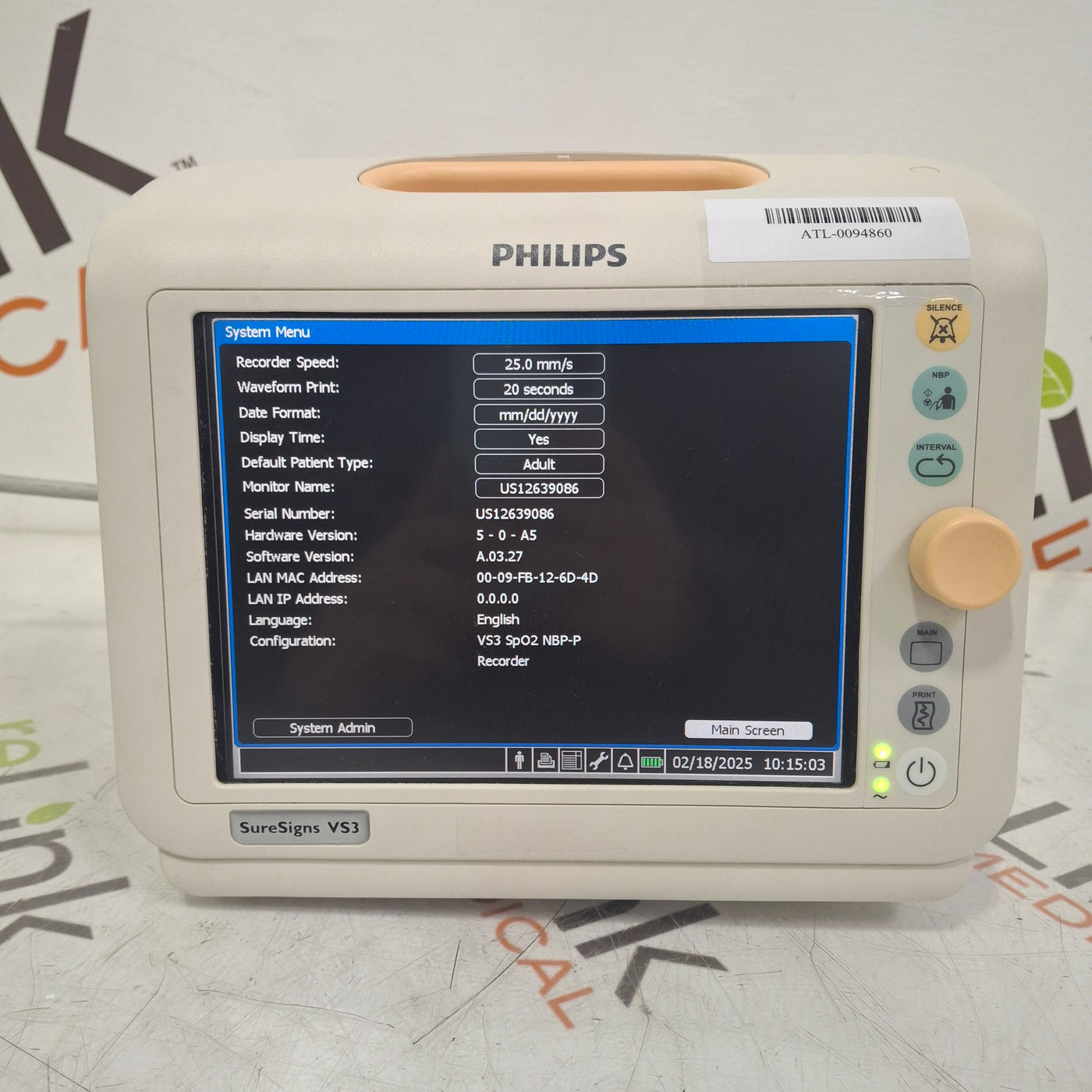 Philips Suresigns VS3 Vital Signs Monitor — reLink Medical
