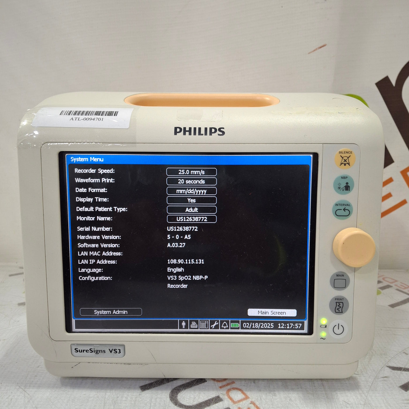 Philips Suresigns VS3 Vital Signs Monitor — reLink Medical