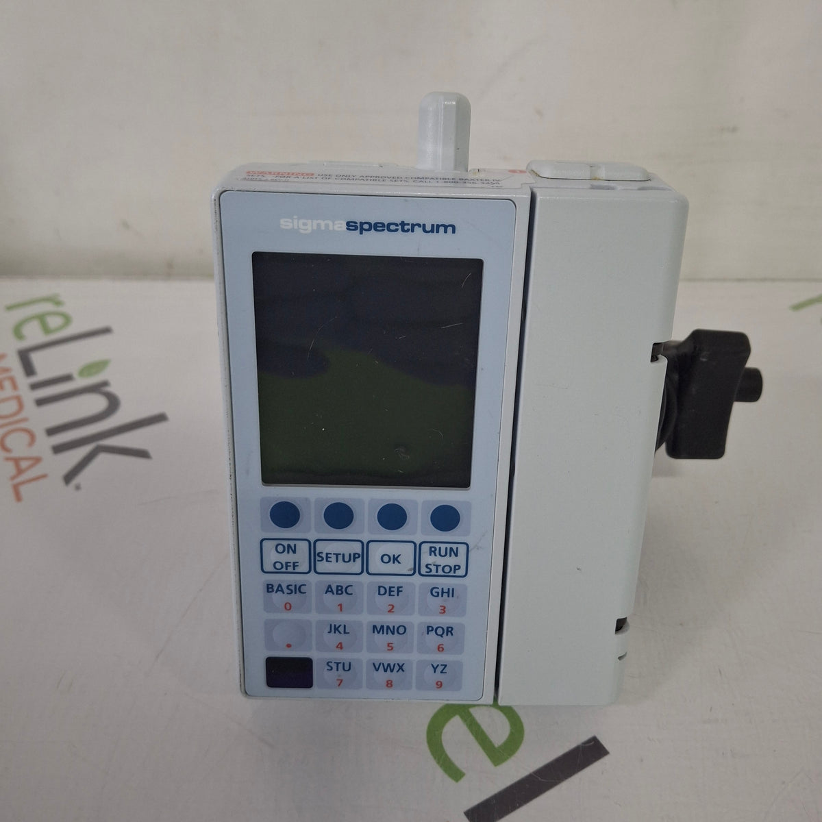 Baxter Sigma Spectrum with B/G Battery Infusion Pump — reLink Medical