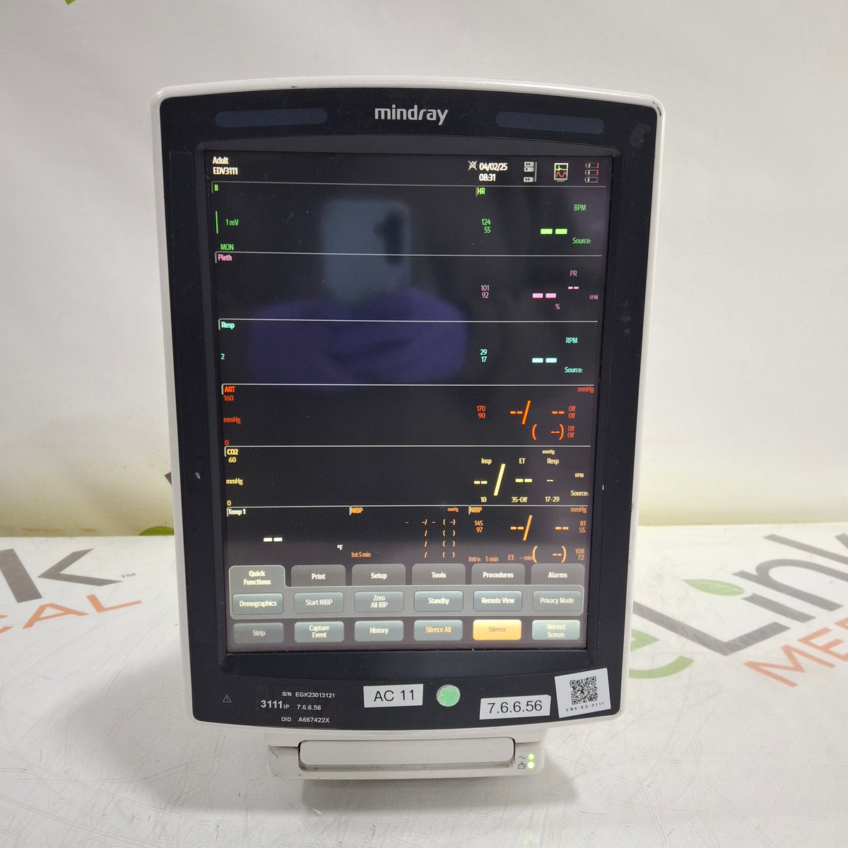 Mindray V12 Bedside Patient Monitor — reLink Medical