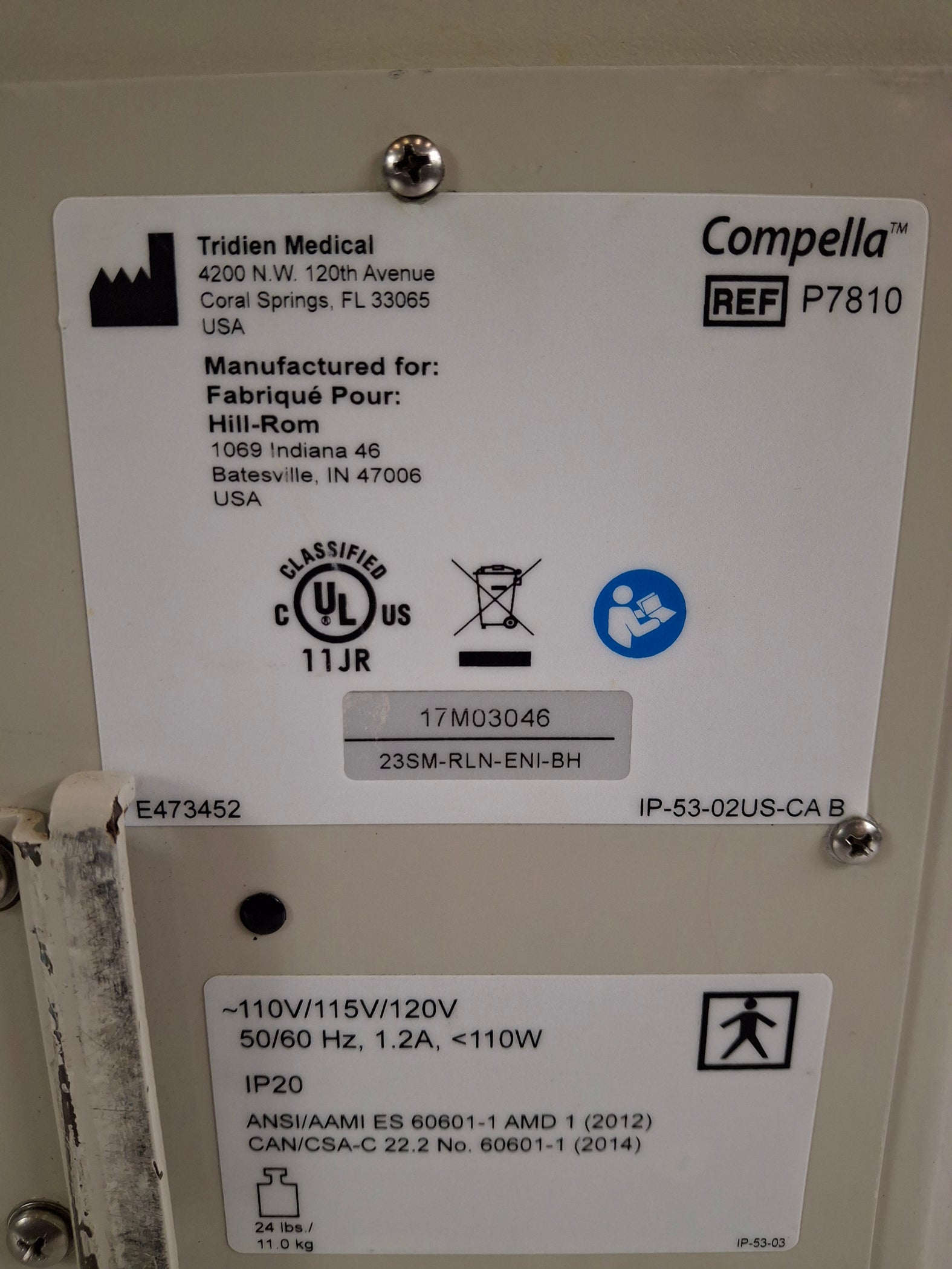 Hill-Rom Compella Bed Pump