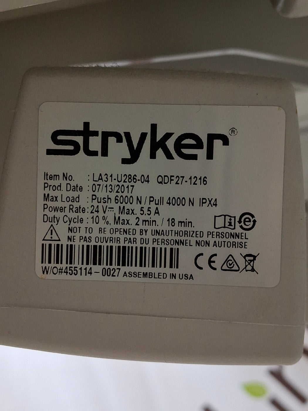 Stryker InTouch 2141 Critical Care Hospital Bed