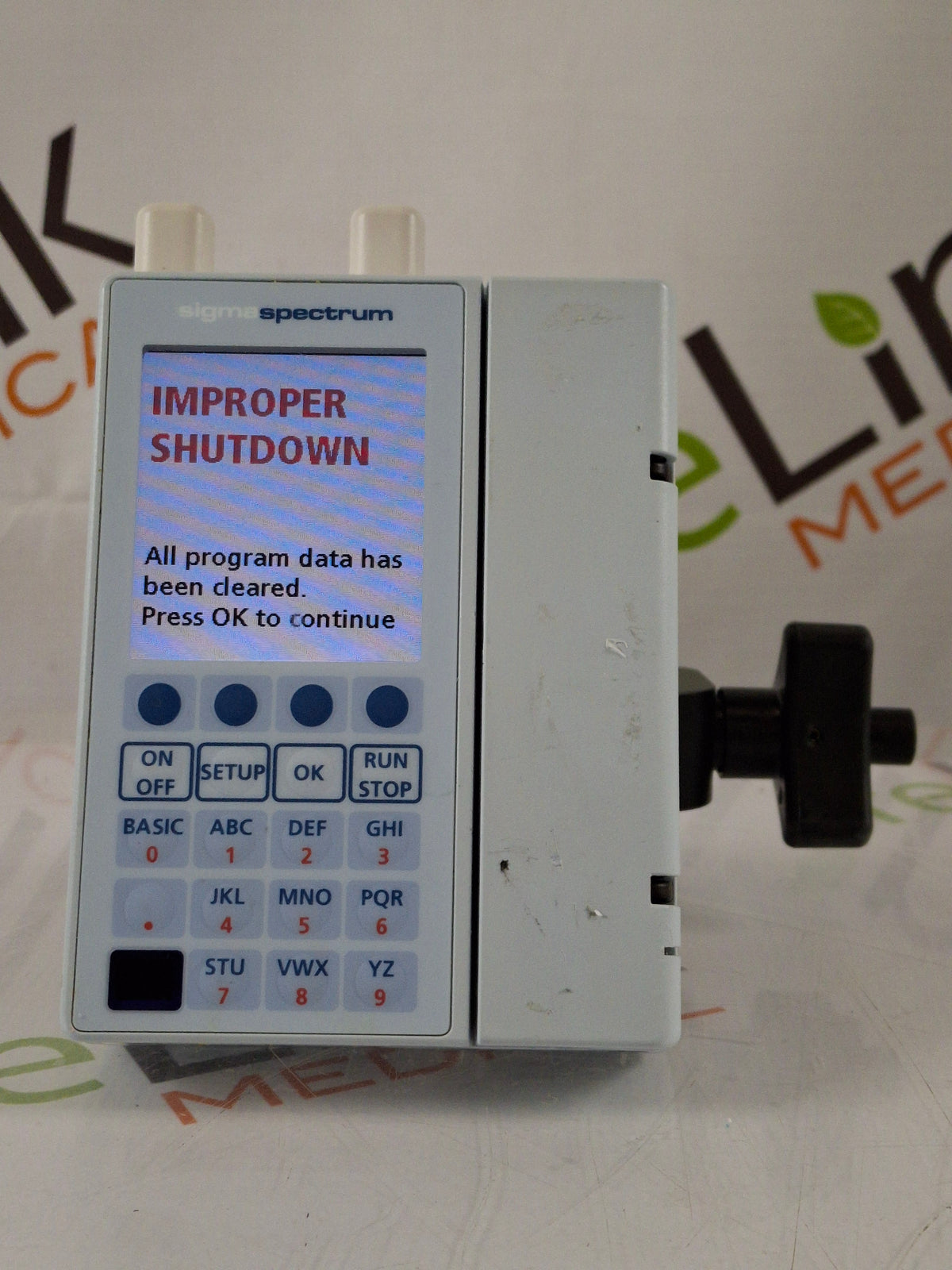 Baxter Sigma Spectrum w/ A/B/G/N Battery Infusion Pump