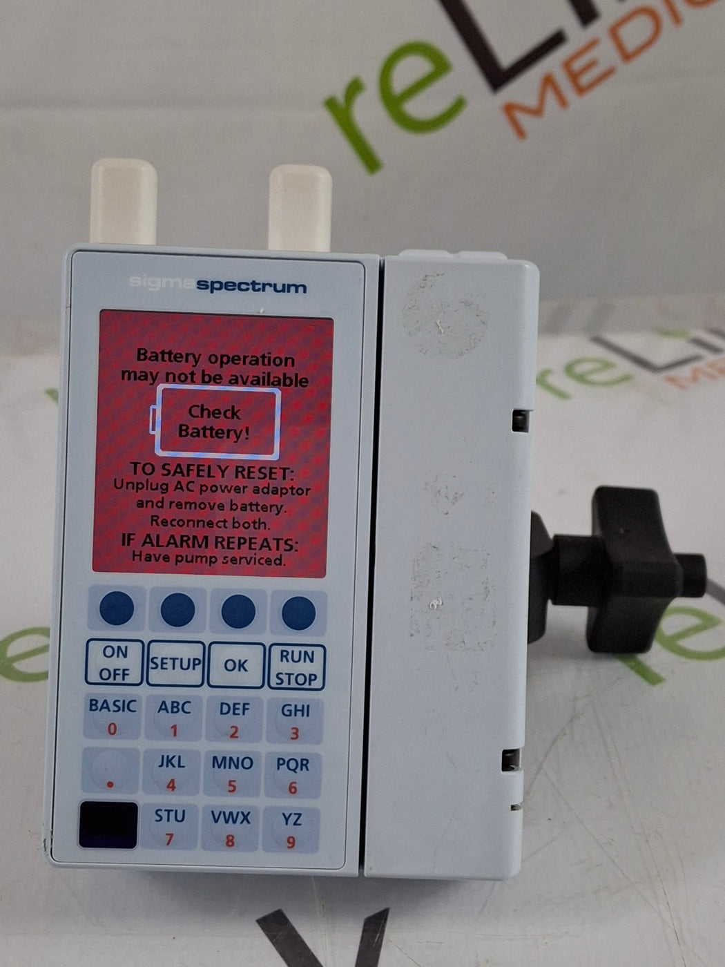 Baxter Sigma Spectrum w/ A/B/G/N Battery Infusion Pump