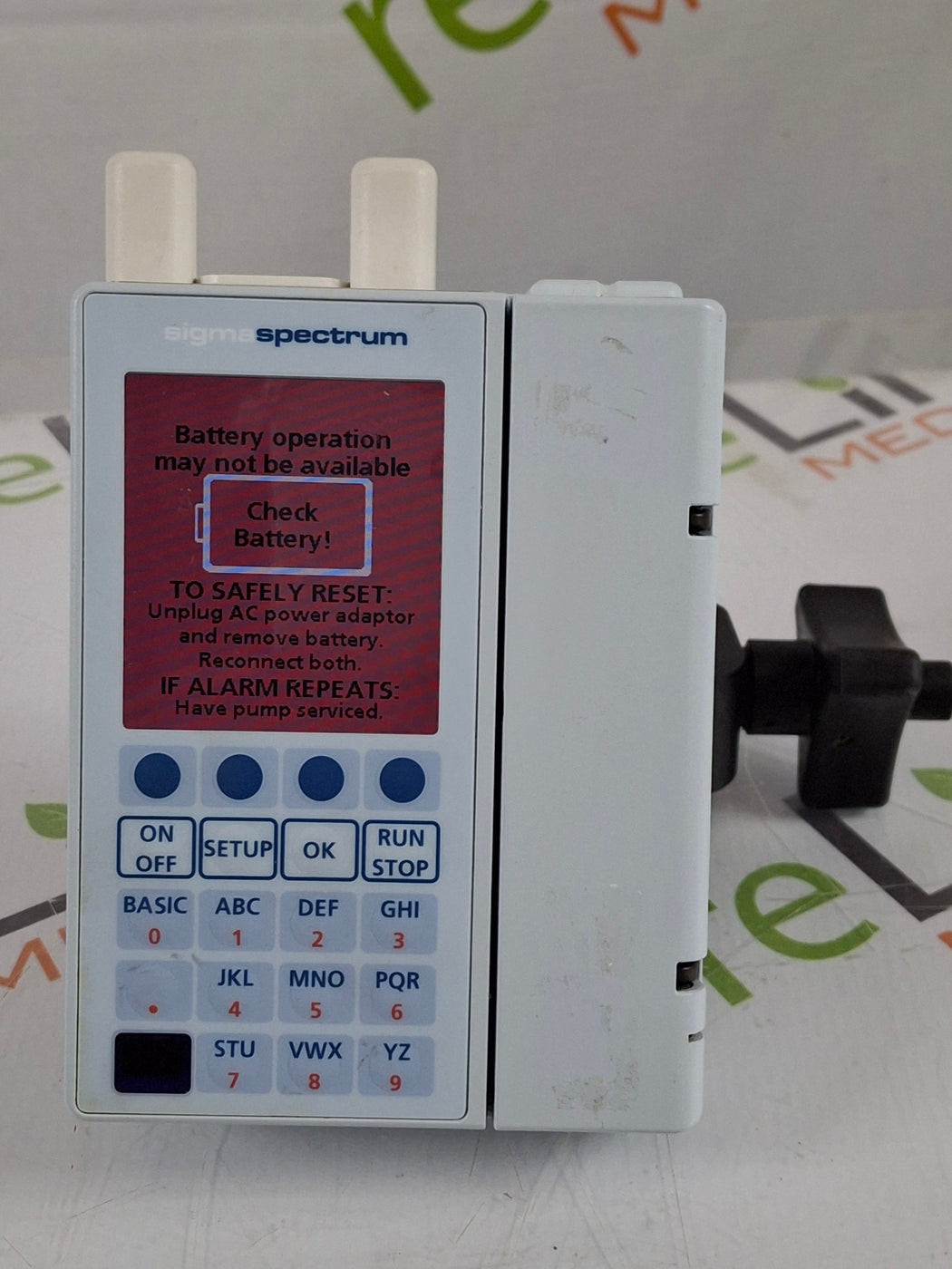 Baxter Sigma Spectrum w/ A/B/G/N Battery Infusion Pump