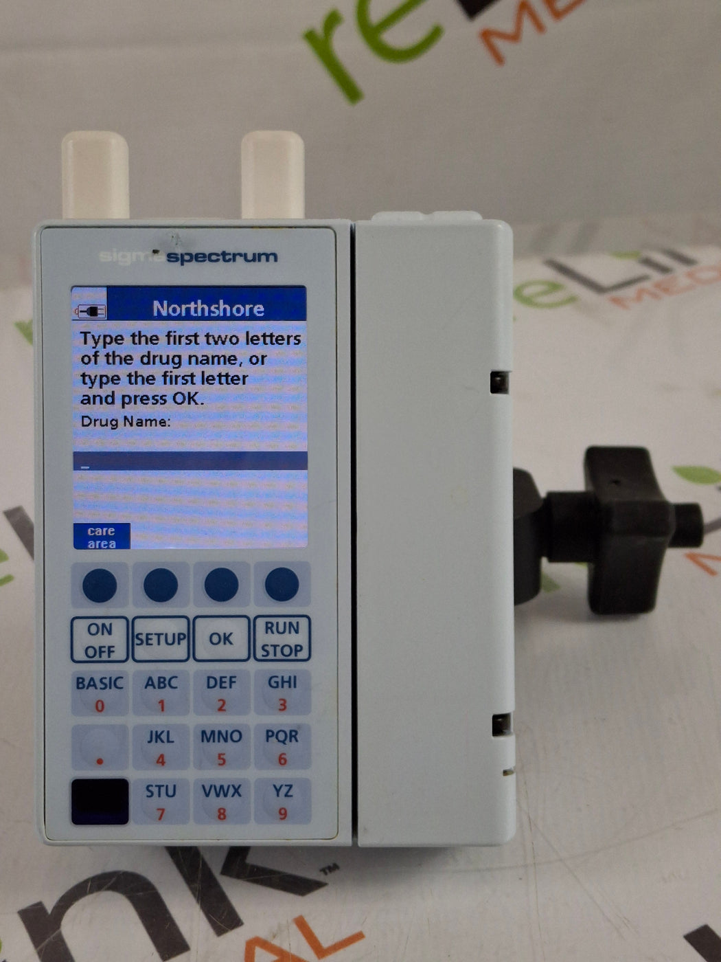 Baxter Sigma Spectrum 8.00.04 w/ A/B/G/N Battery Infusion Pump