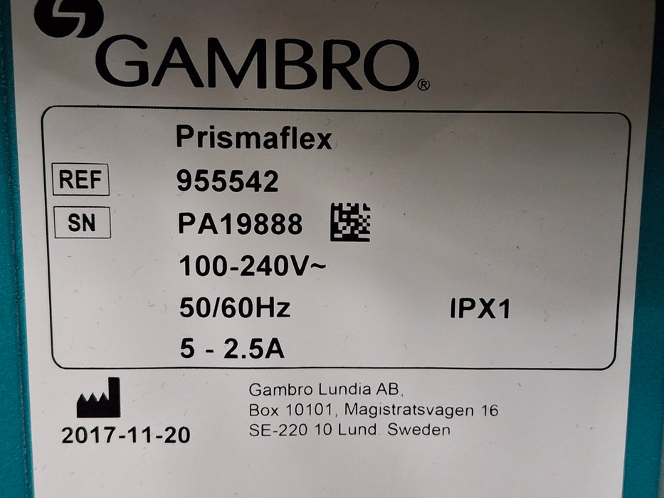 Gambro Prismaflex Dialysis Machine