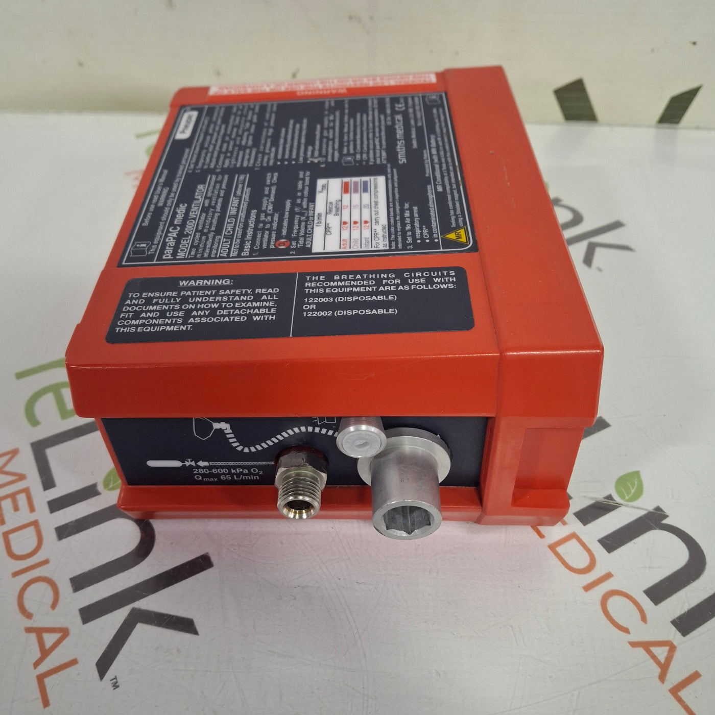 Smiths Medical Pneupac ParaPAC 200D Ventilator