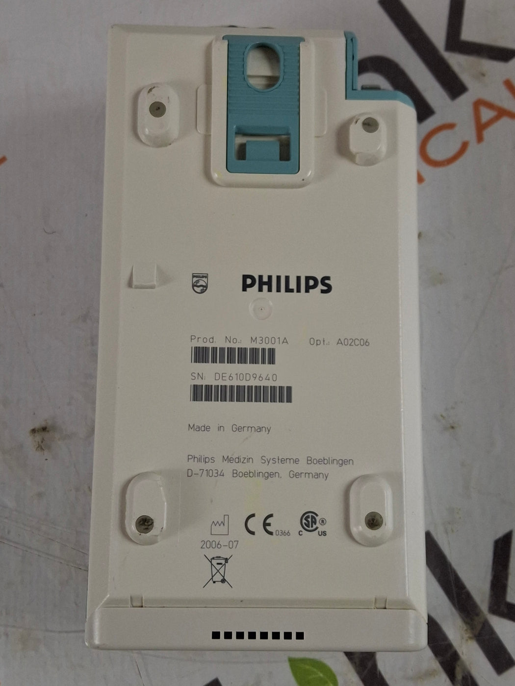 Philips M3001A-A02C06 OxiMax SpO2, NIBP, ECG, Temp, IBP MMS Module