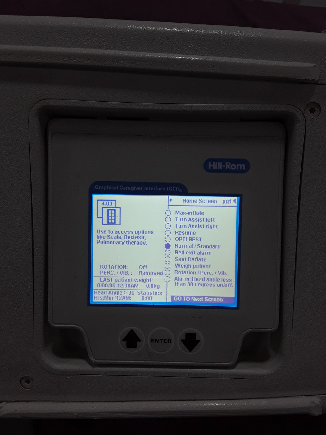 Hill-Rom TotalCare P1900 w/ SpO2RT Upgrade Kit ICU Bed