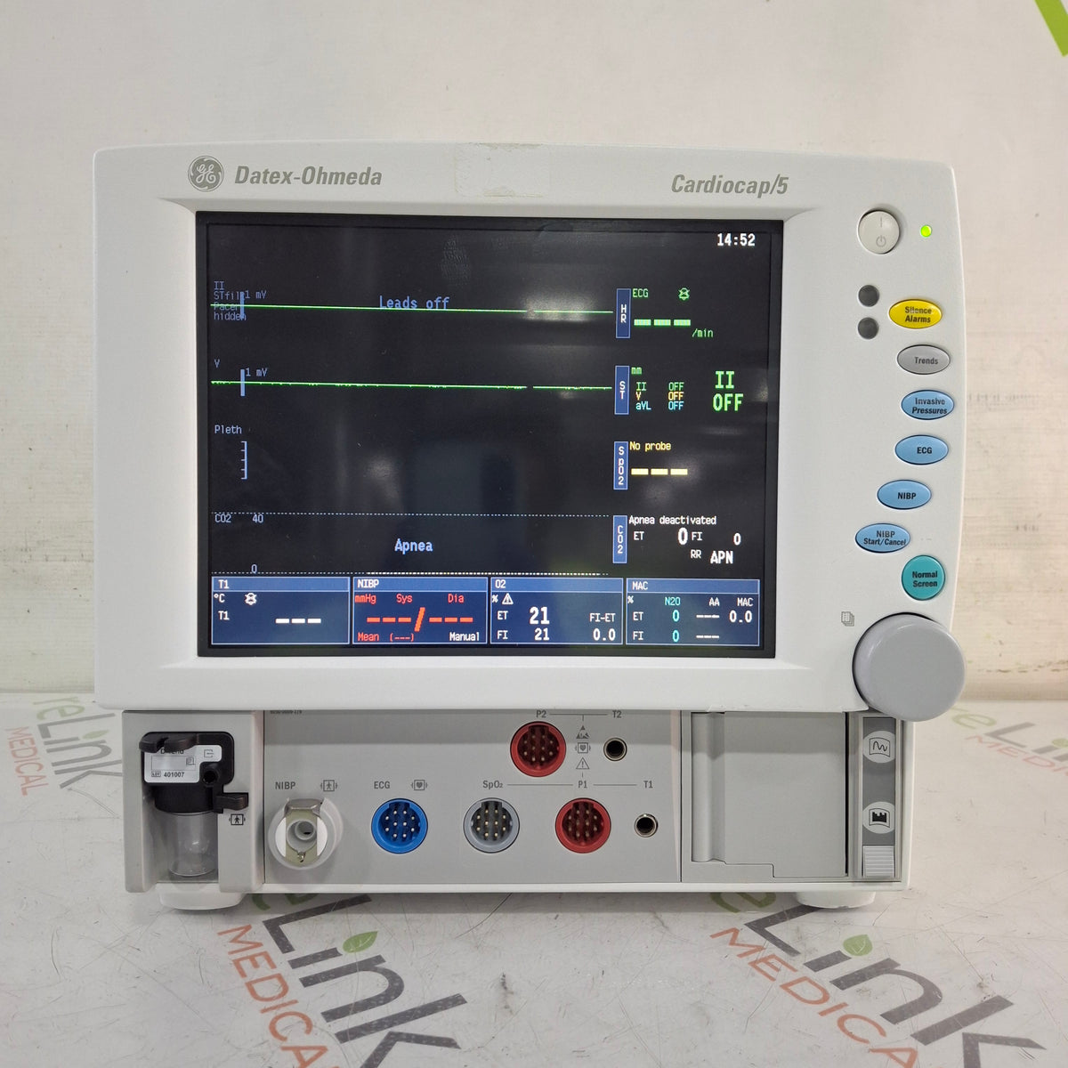 Datex-Ohmeda Cardiocap 5 Patient Monitor