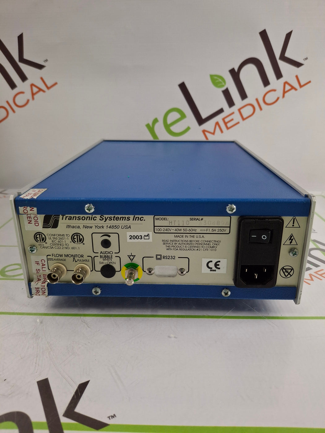 Transonic Systems INC HT110 Bypass Flow Meter