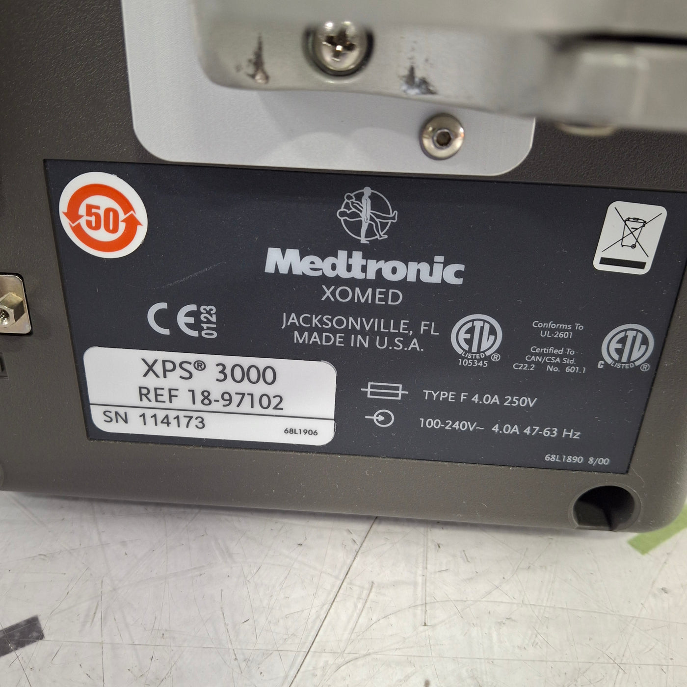 Medtronic XOMED XPS 3000 Shaver Console