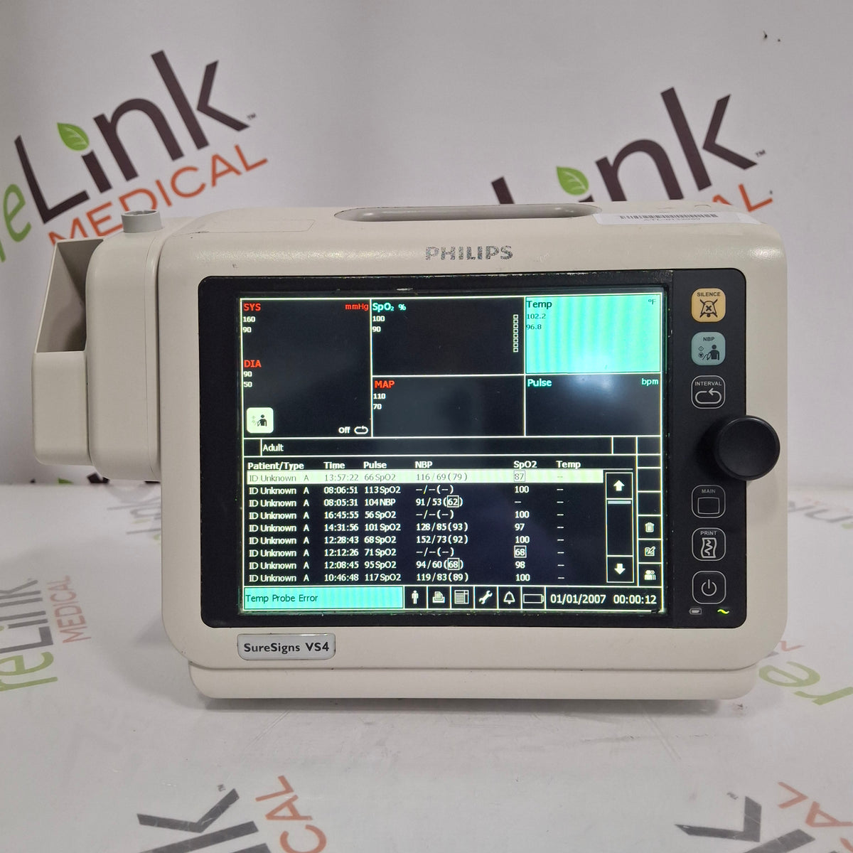 Philips SureSigns VS4 Vital Signs Monitor