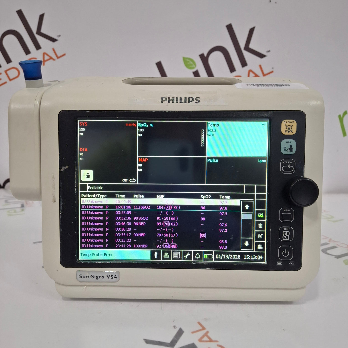 Philips SureSigns VS4 Vital Signs Monitor
