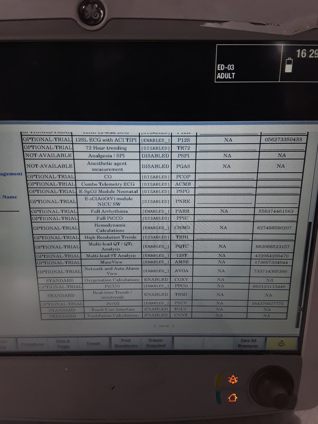 GE Healthcare Carescape B650 Emergency Care Patient Monitor