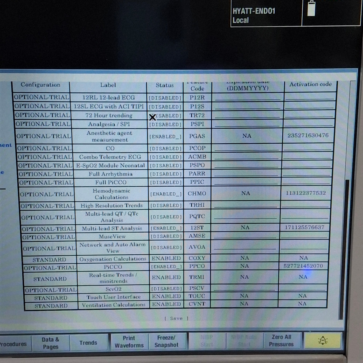 GE Healthcare Carescape B650 Anesthesia Care Patient Monitor