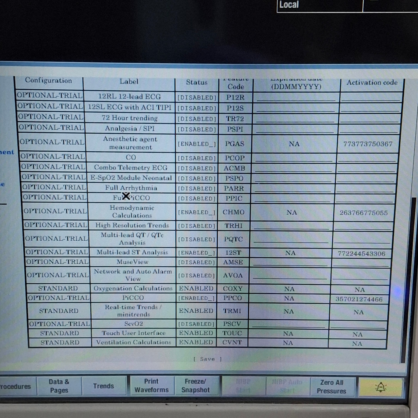 GE Healthcare Carescape B650 Anesthesia Care Patient Monitor