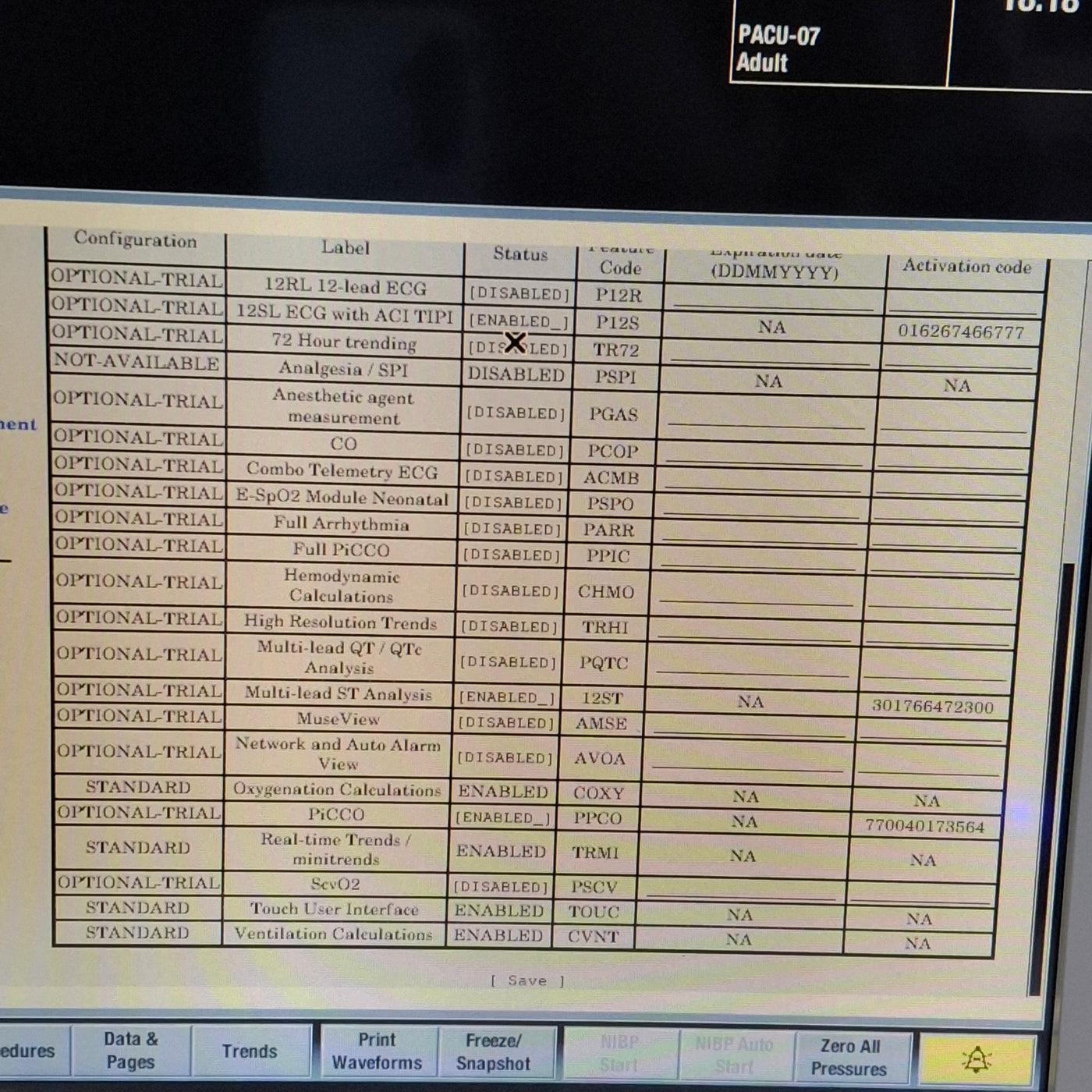 GE Healthcare Carescape B650 Post Anesthesia Care Patient Monitor