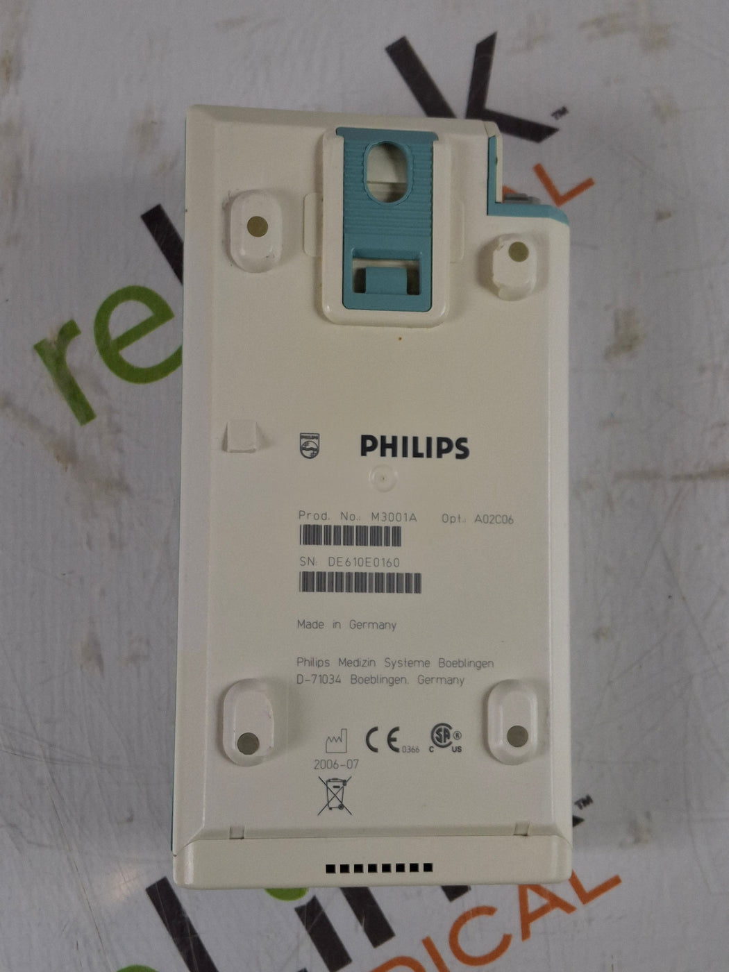 Philips M3001A-A02C06 OxiMax SpO2, NIBP, ECG, Temp, IBP MMS Module