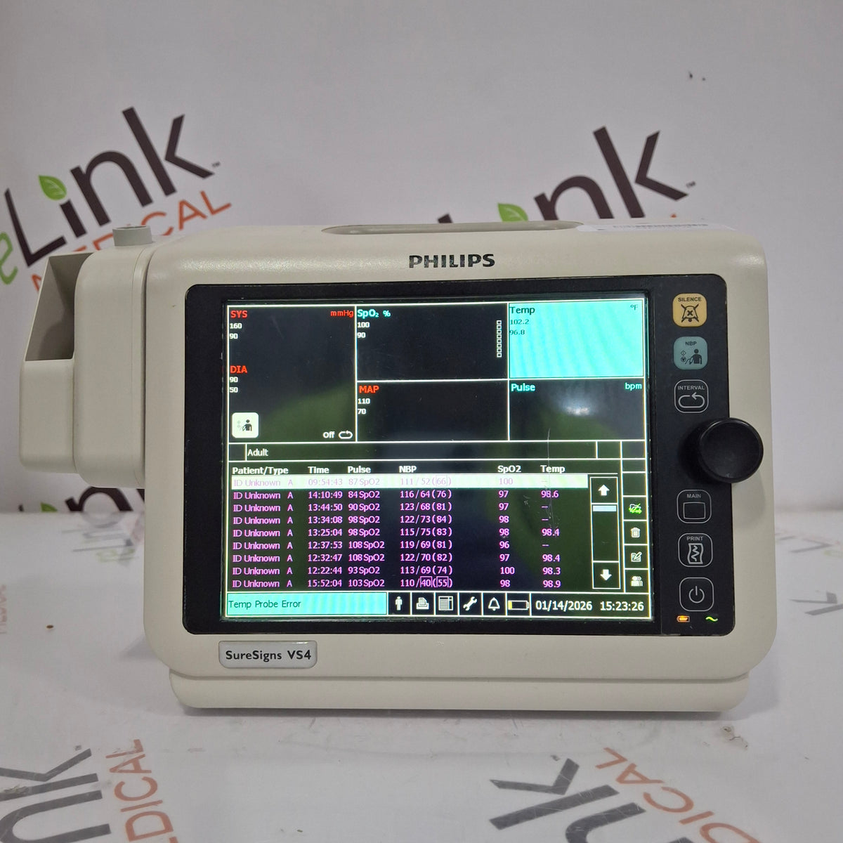Philips SureSigns VS4 Vital Signs Monitor