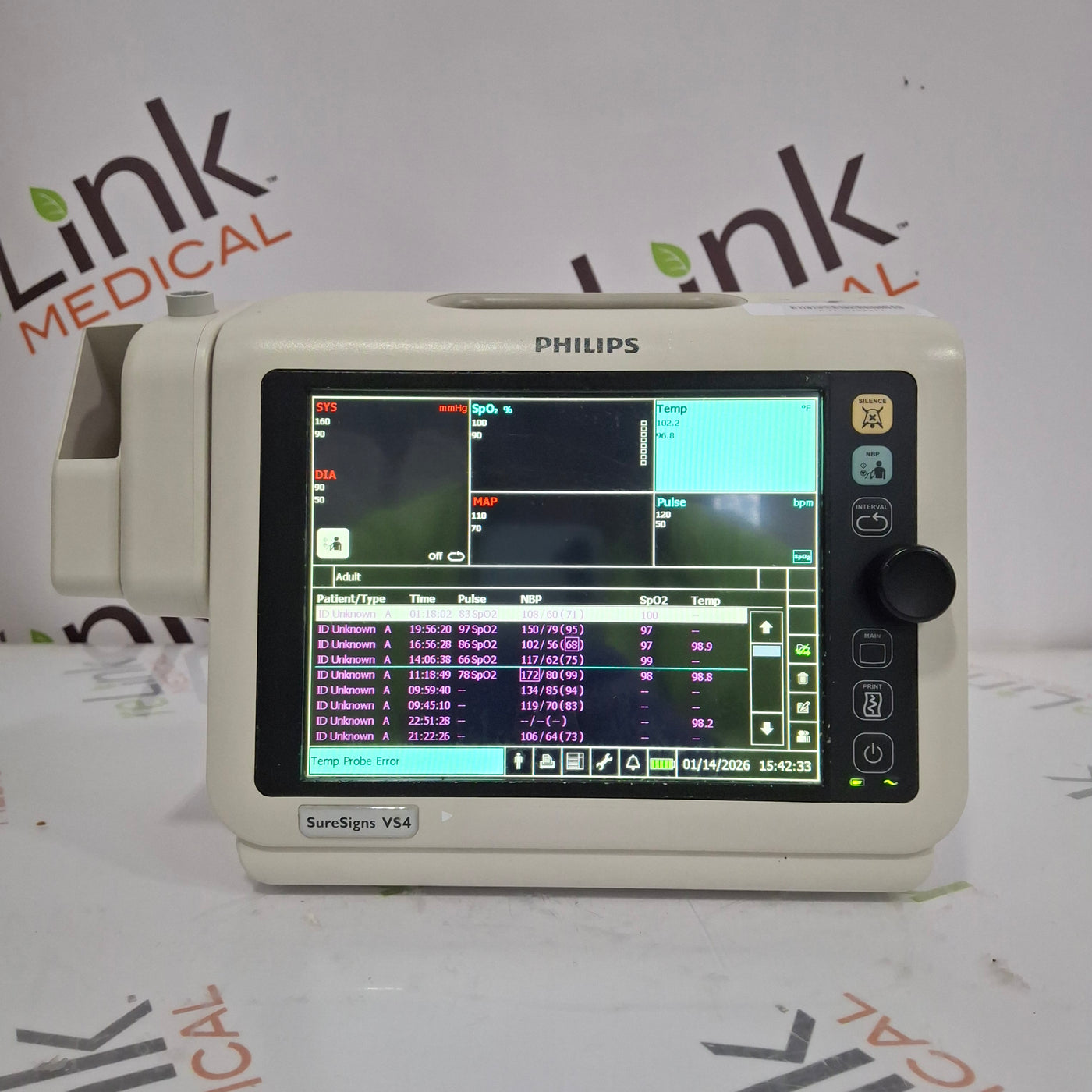 Philips SureSigns VS4 Vital Signs Monitor