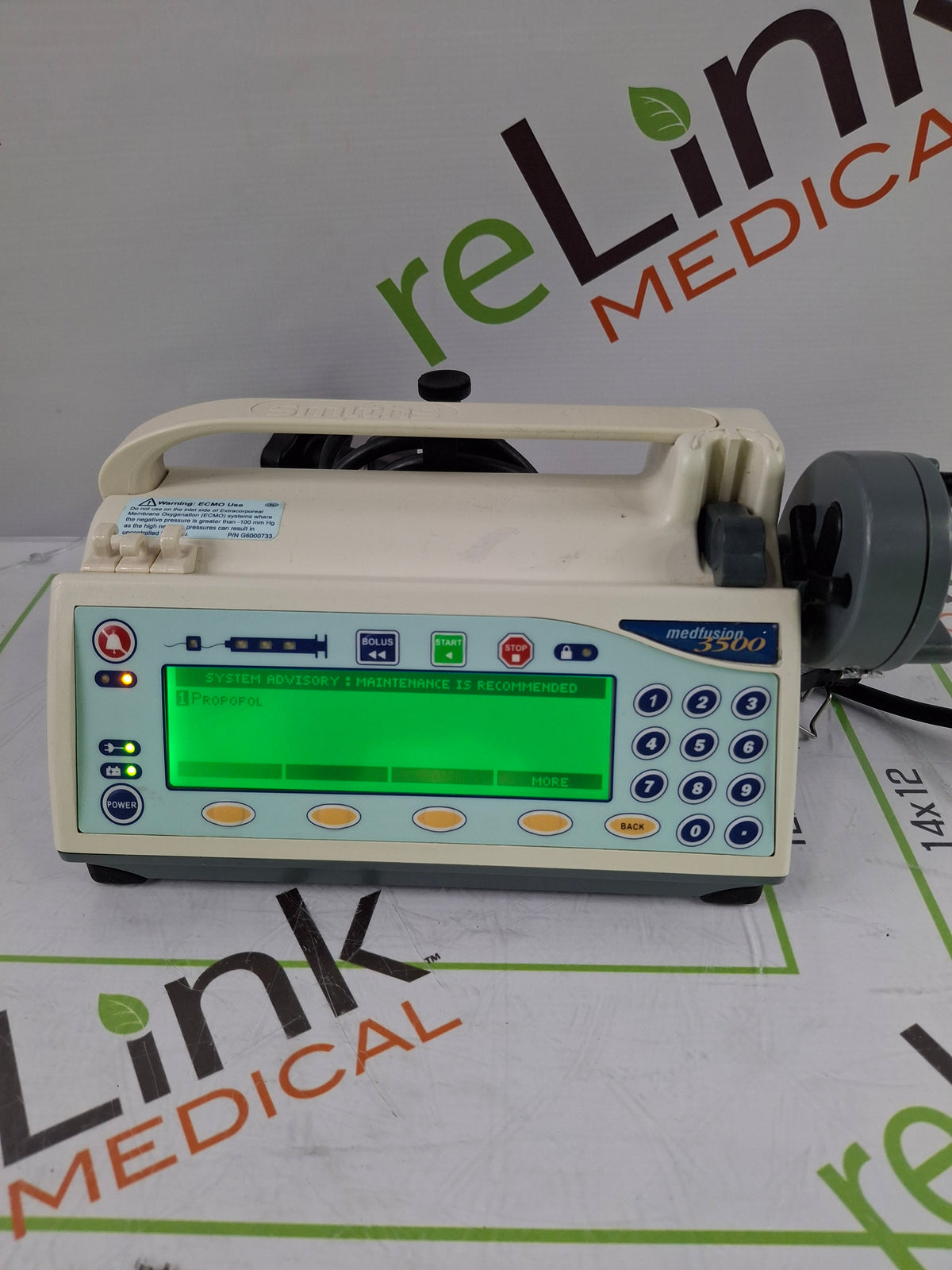 Smiths Medical Medfusion 3500 Version 6 Syringe Infusion Pump