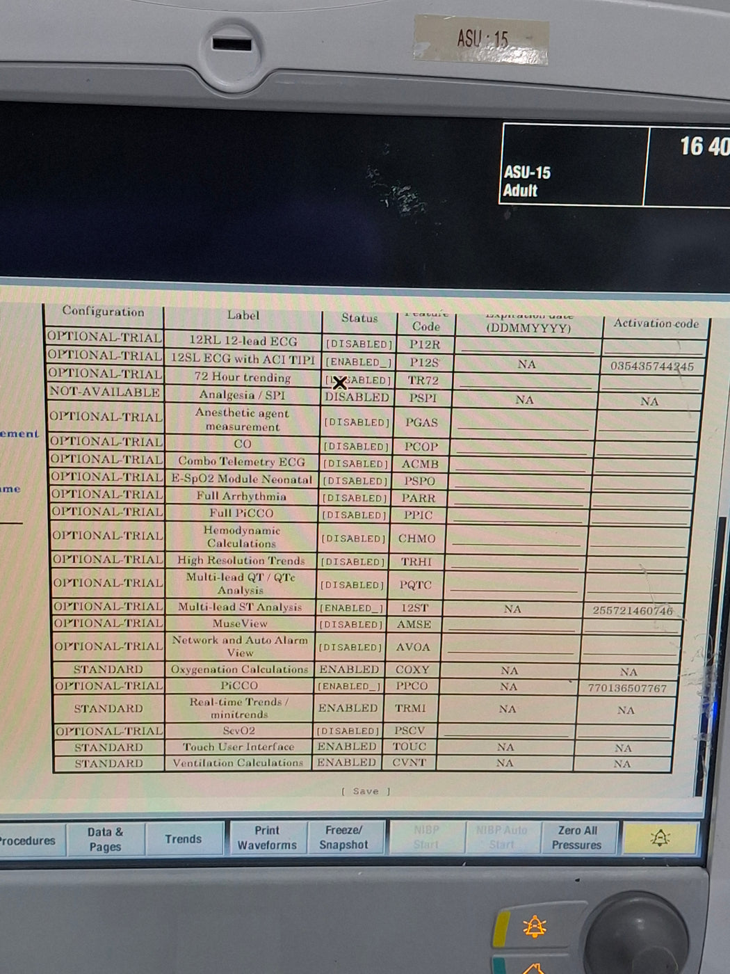 GE Healthcare Carescape B650 Post Anesthesia Care Patient Monitor