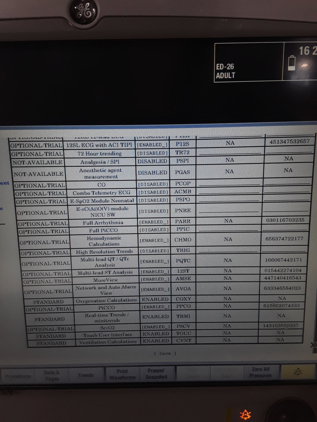 GE Healthcare Carescape B650 Emergency Care Patient Monitor