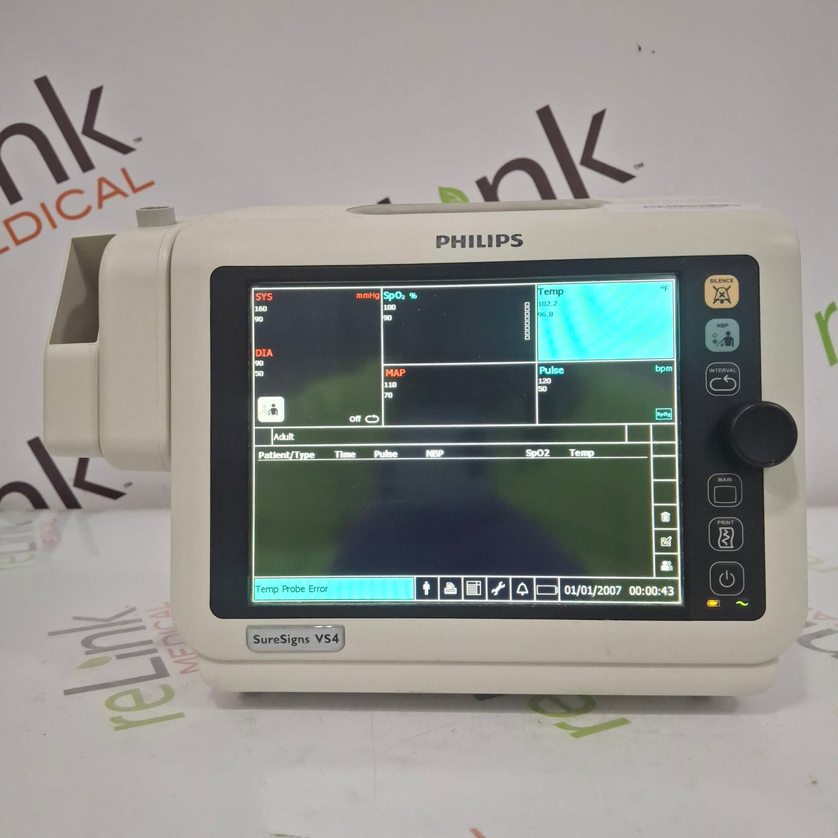 Philips SureSigns VS4 Vital Signs Monitor