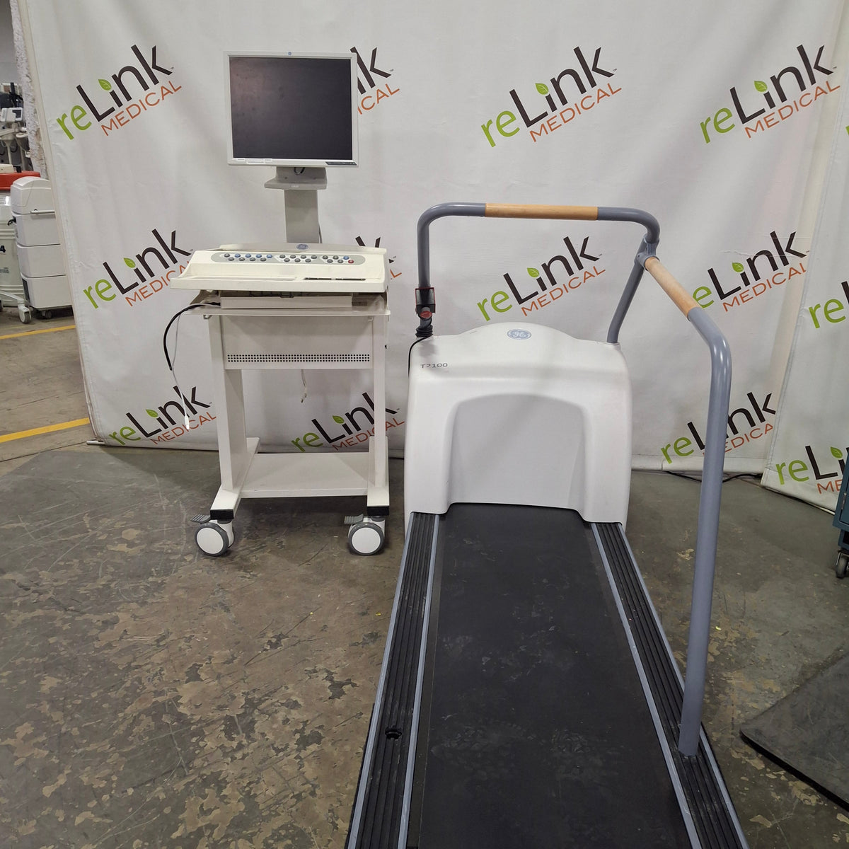 GE Healthcare Case P2 Series Console w/ T2100 Stress Test System