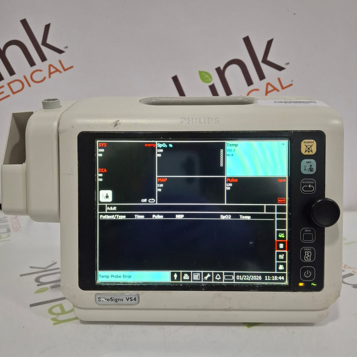 Philips SureSigns VS4 Vital Signs Monitor