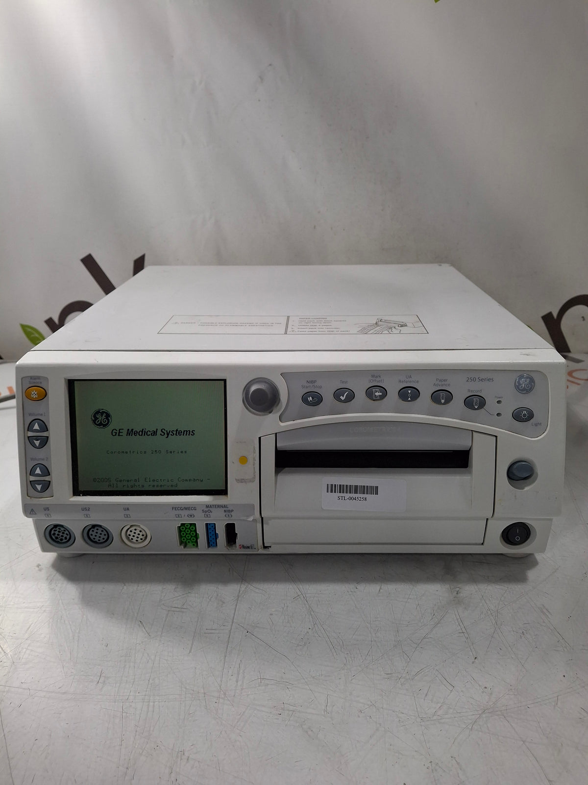 GE Healthcare Corometrics 250cx Series Model 259cx Fetal Monitor