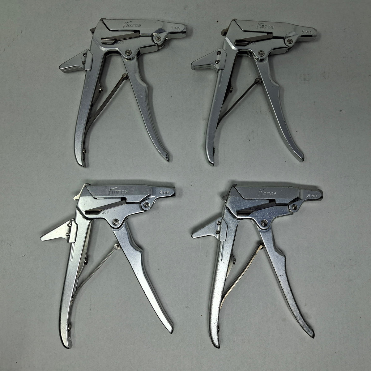 Koros 1mm, 2mm, 4mm, 6mm Rongeur Handle Set