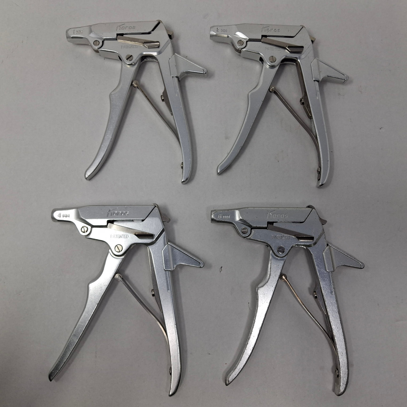 Koros 1mm, 2mm, 4mm, 6mm Rongeur Handle Set