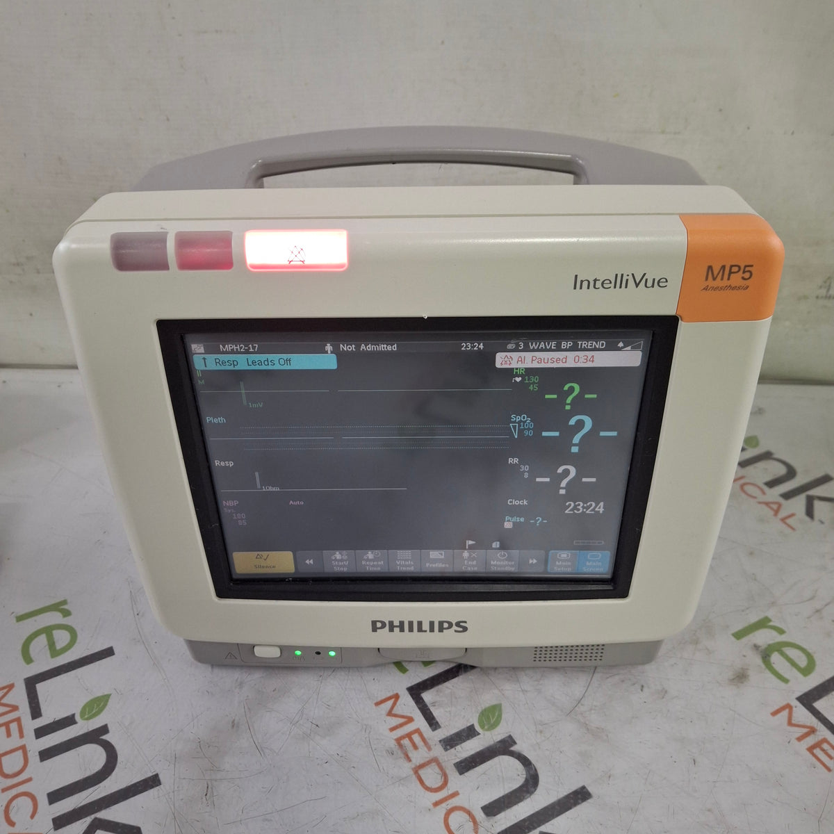 Philips MP5 Anesthesia Fast SpO2 ECG, Press, NBP, Temp CO2 Patient Mon