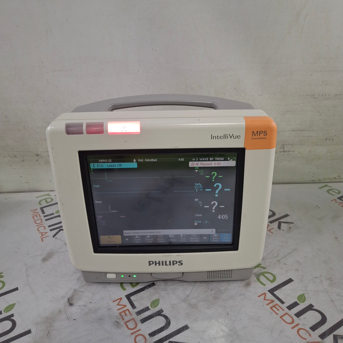 Philips MP5 Anesthesia Fast SpO2 ECG, Press, NBP, Temp CO2 Patient Mon