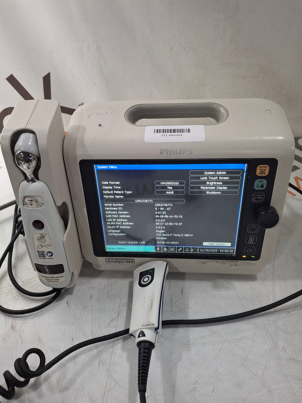 Philips SureSigns VS4 Vital Signs Monitor