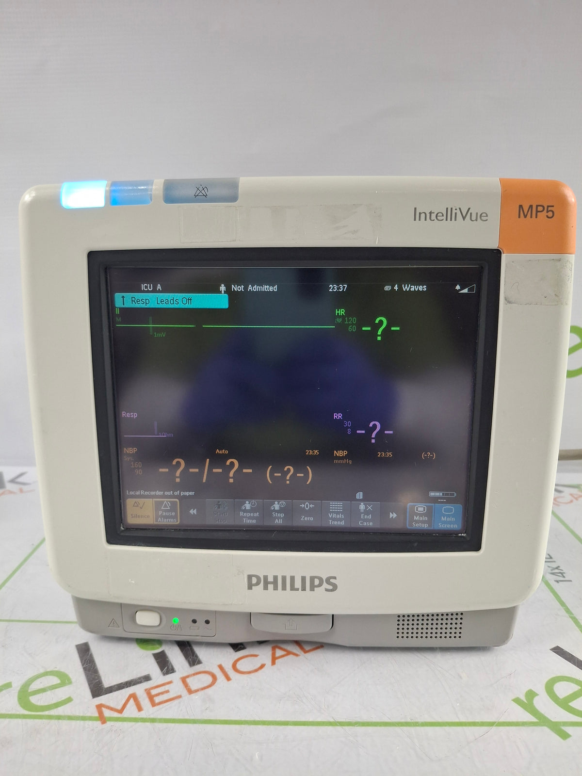 Philips MP5 Anesthesia Fast SpO2 ECG, Press, NBP, Temp CO2 Patient Mon