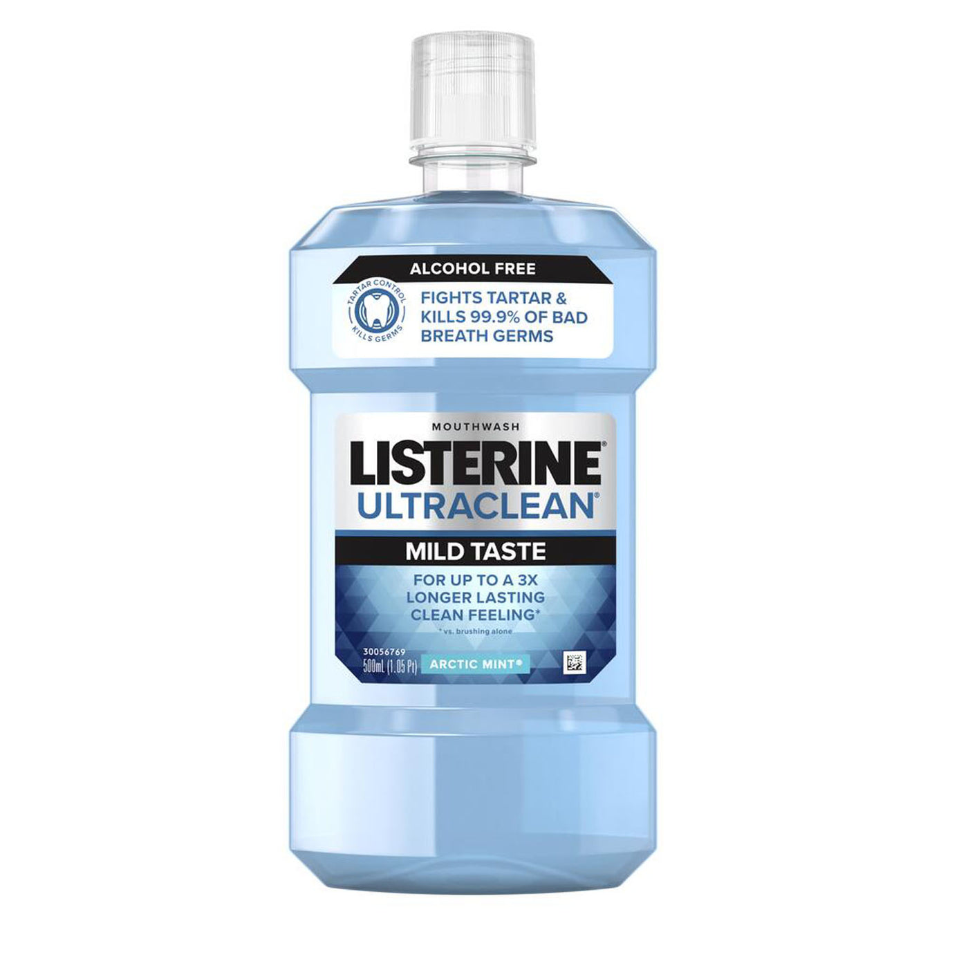 Kenvue 38634 Listerine Ultra Clean Mouthwash Zero Alcohol Arctic